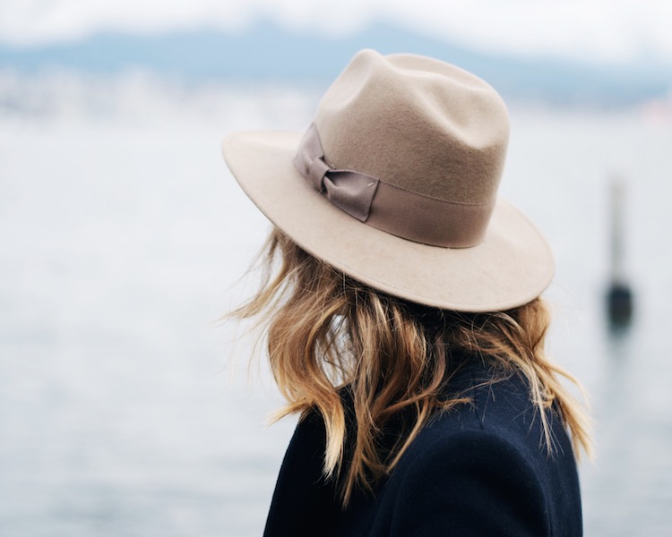 hat coat effortless lazy day outfit